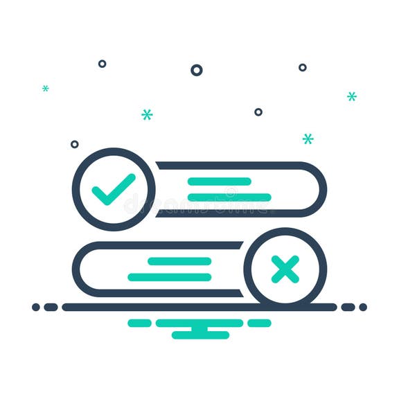 Mix Icon for Pros, Contra and Plus Stock Illustration - Illustration of ...