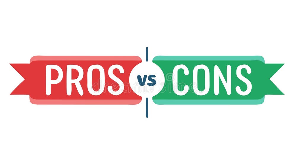Pros Vs Cons: Decision-making Comparison Graphic, Vector Design ...