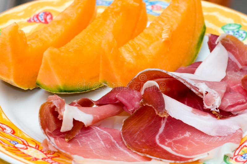 Prosciutto Di Parma Ham and Melon Stock Photo - Image of lunch, dinner ...
