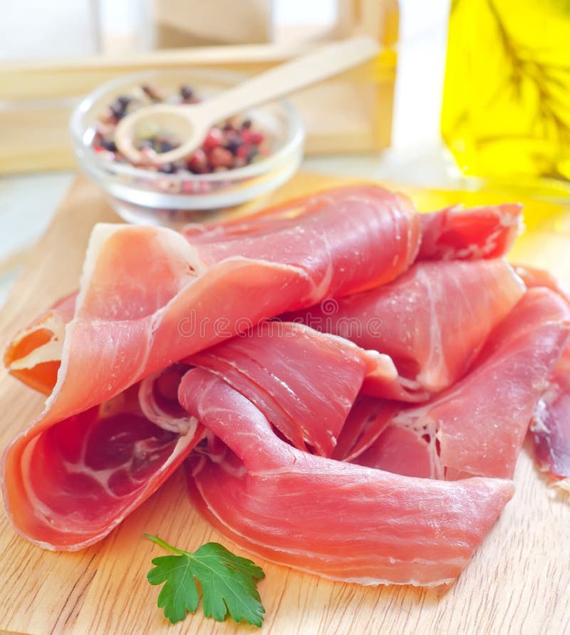 Proscuitto stock photo. Image of pork, lunch, dried, appetizer - 35821182