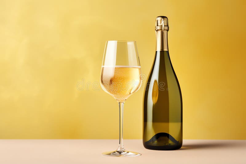 Prosecco Wine drink stock illustration. Illustration of prosecco ...