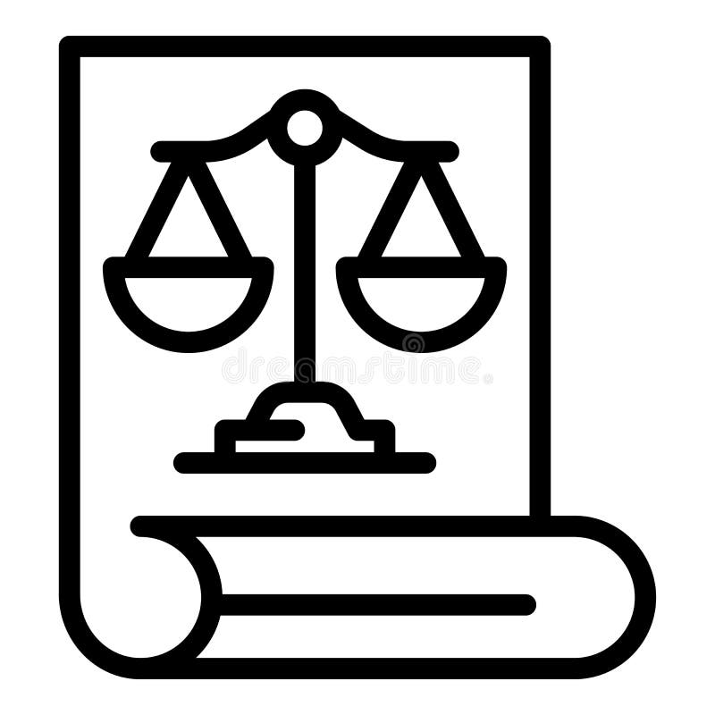 Prosecutor with Document Glyph Black Icon. Courthouse Concept. Law and ...