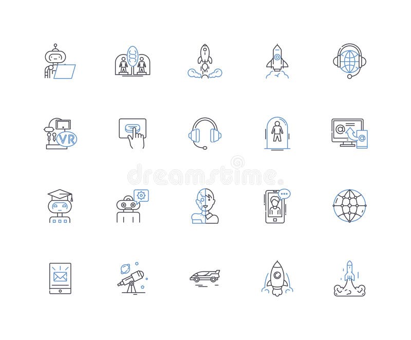 Prospective Line Icons Collection. Opportunity, Planning, Future ... Prospective Line Icons Collection. Opportunity, Planning, Future ...
