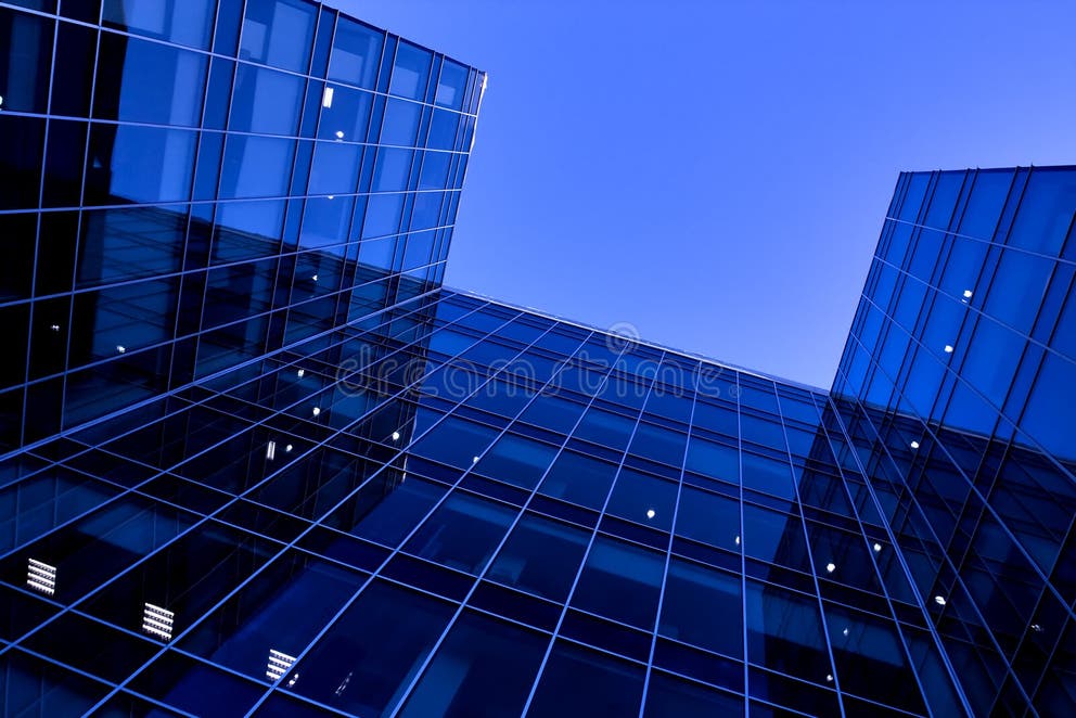 Prospective View To New Modern Building Stock Photo - Image of angle ...