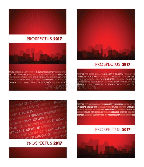Prospectus 2017 red group stock vector. Illustration of city - 78979819