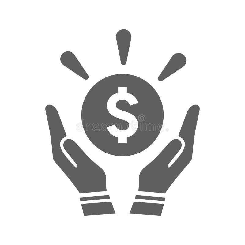 Prosperity, Finance, Hand Icon. Gray Vector Graphics Stock Vector ...