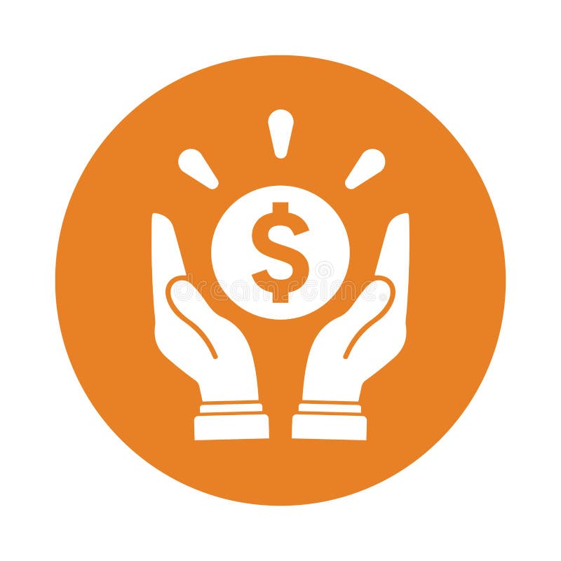 Prosperity, Finance Icon. Orange Color Vector EPS Stock Vector ...