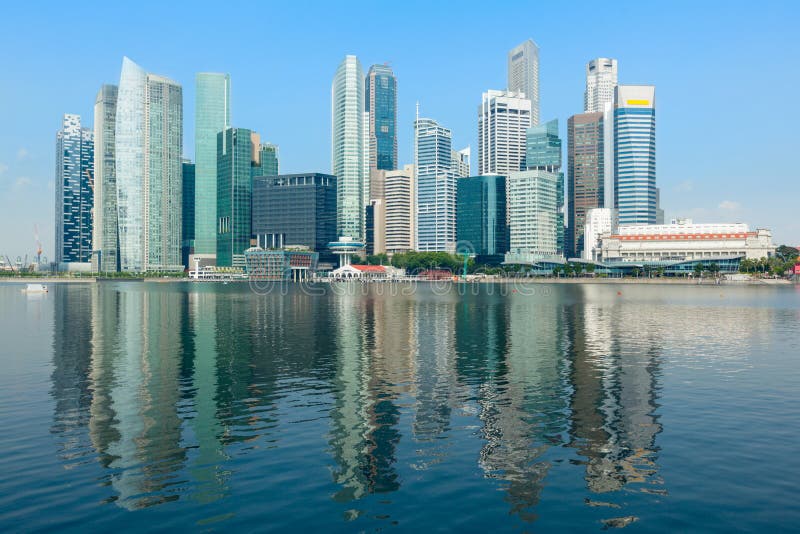 Prosperous city Singapore stock photo. Image of horizontal - 24073760