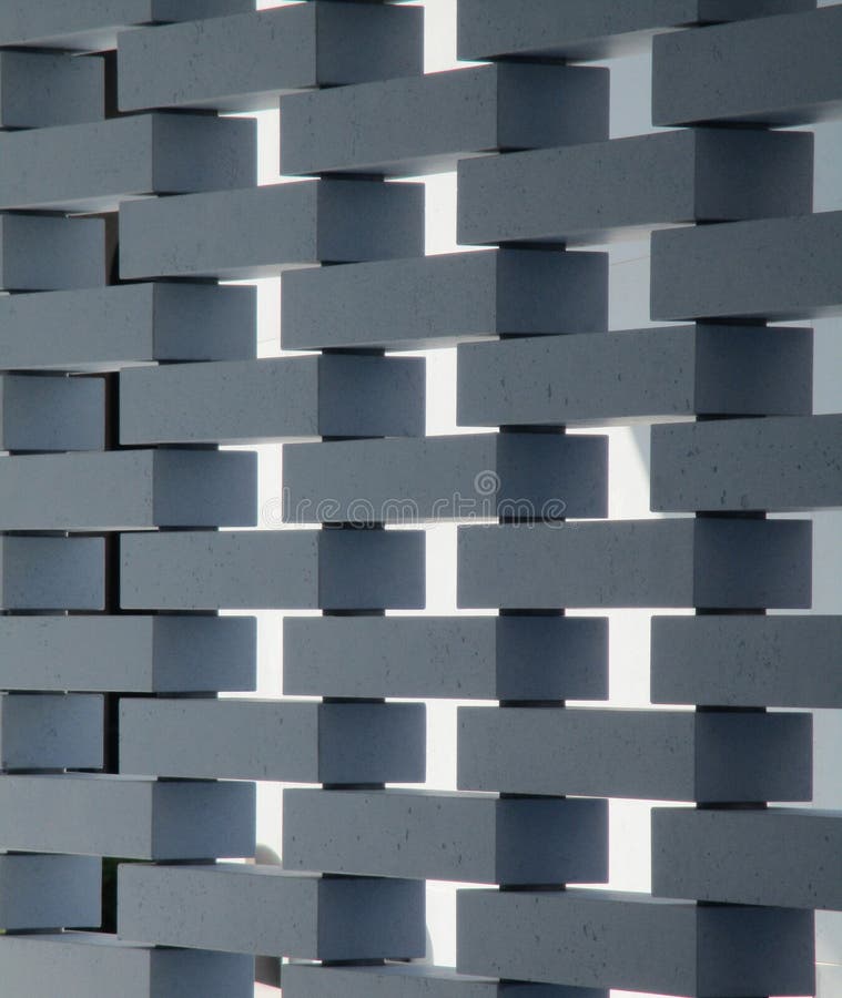 Prospettive Texture of Gray Brick Structure Partition Wall Forming a ...