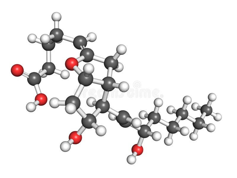 Prostacyclin molecule stock illustratie. Illustration of biologie ...