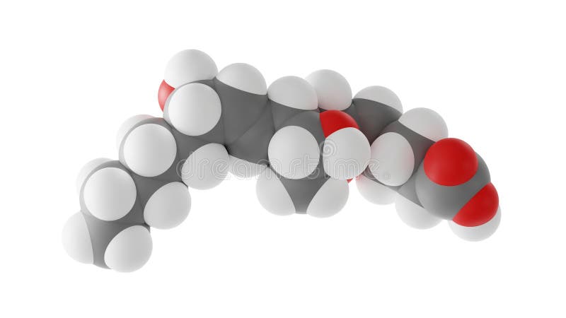 Prostacyclin Molecule, Molecular Structures, Prostaglandin I2, 3d Model ...