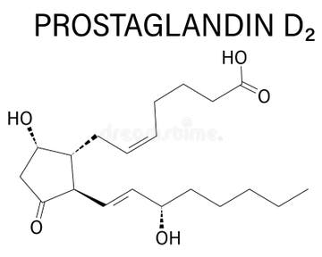 Prostaglandin D2, PGD2 Molecule. Skeletal Formula Stock Vector ...