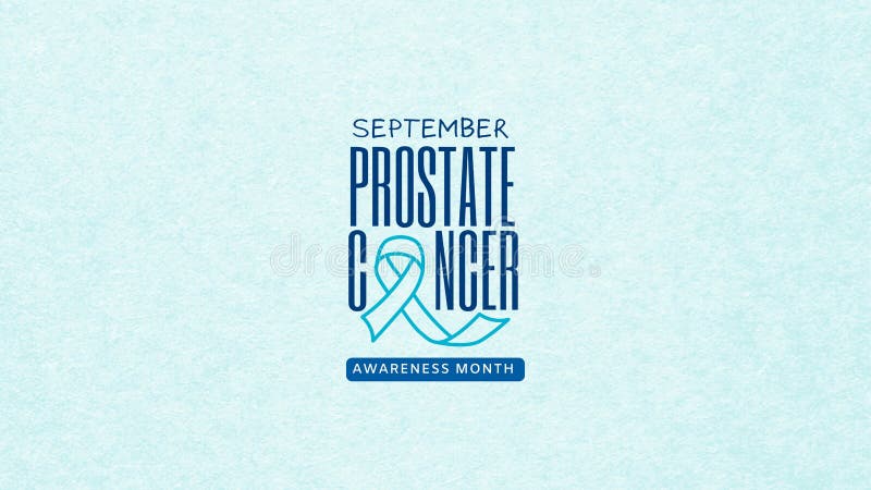 Prostate Cancer Awareness Month. September. Light-Blue Ribbon Stock ...