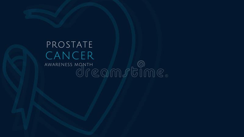 Banner with Prostate Cancer Awareness Realistic Light-Blue Ribbon ...