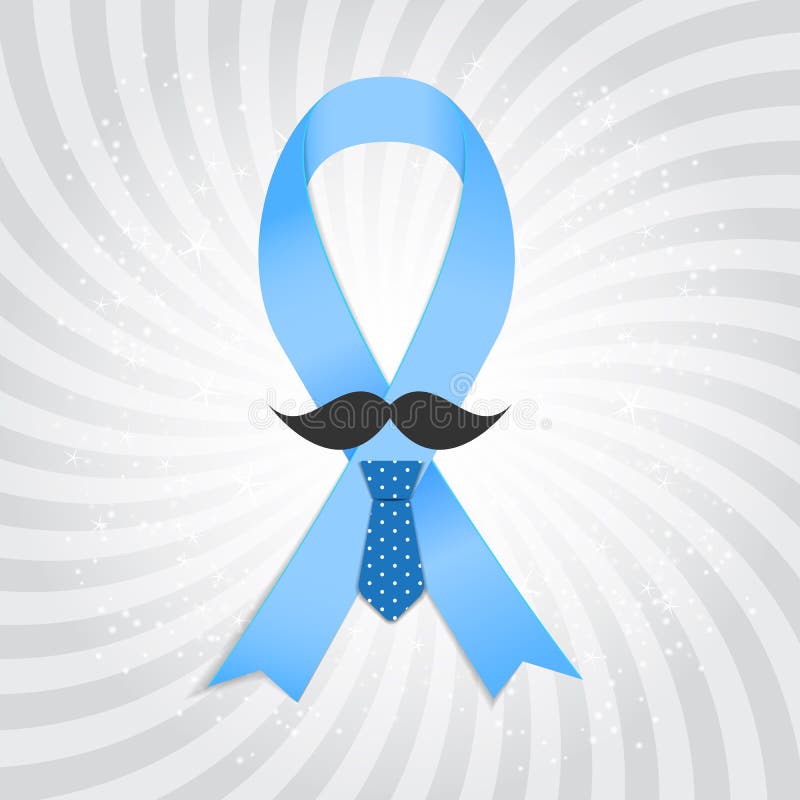 Prostate Awareness Blue Ribbon Vector Stock Vector - Illustration of ...