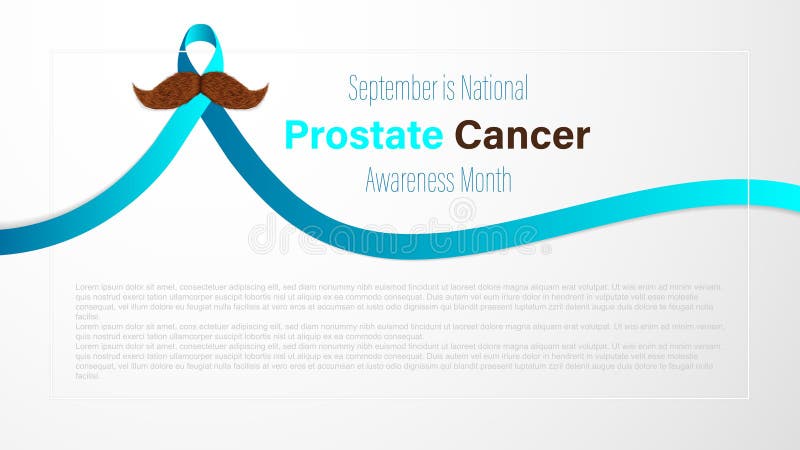 Prostate Cancer Awareness Month.Cancer Ribbon Background, Vector ...