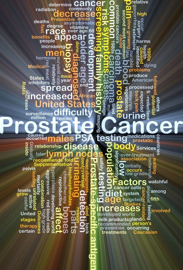 Prostate Cancer Background Concept Glowing Stock Illustration ...