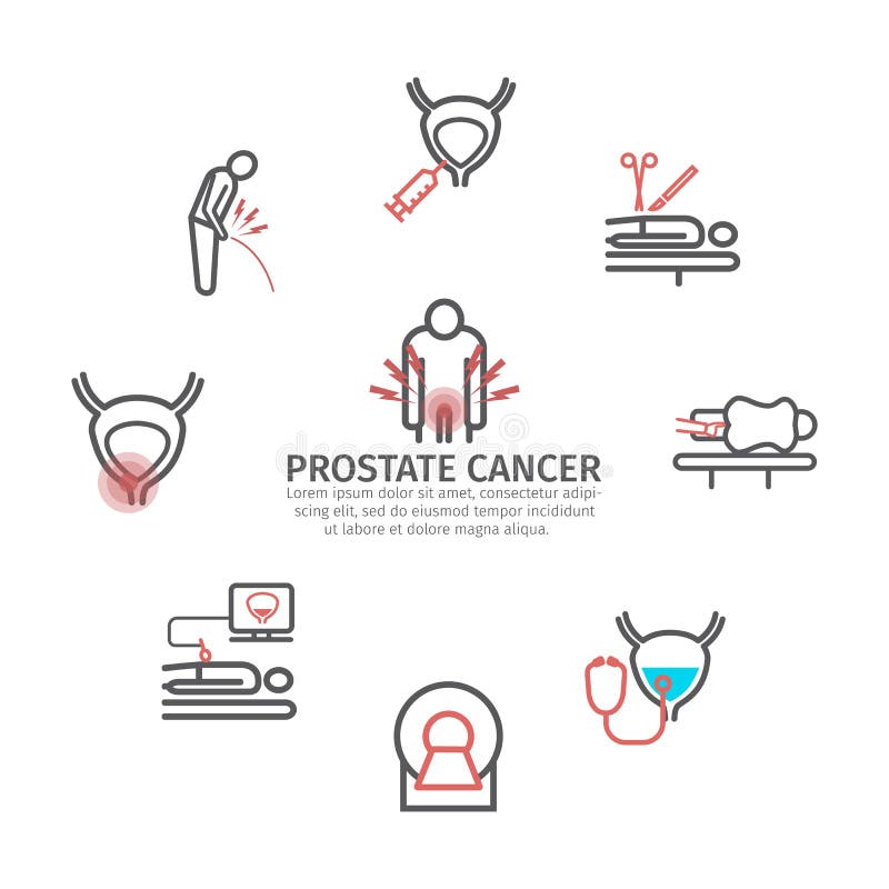 Prostate Cancer Symptoms Causes Treatment Vector Signs For Web