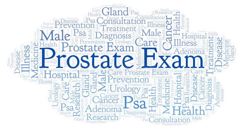 Prostate Exam word cloud. stock illustration. Illustration of adenoma ...