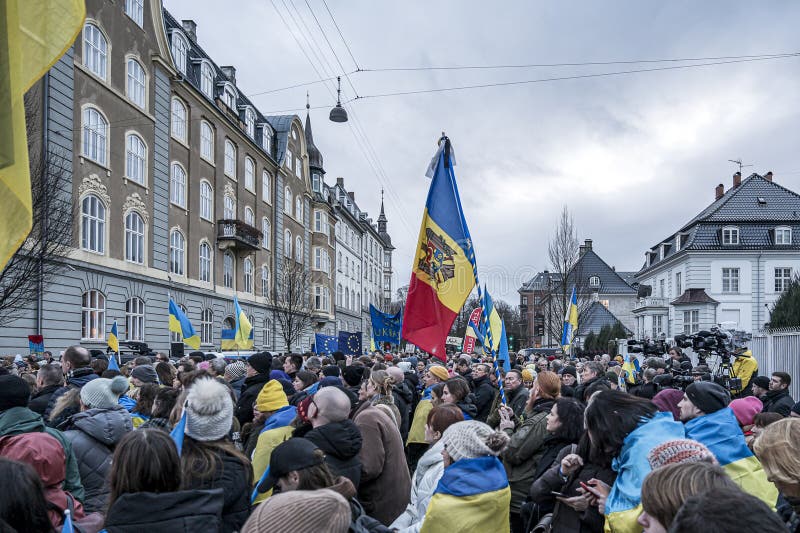 Prostest in Front of the Russian Embassy in Copenhagen on the 24th of ...