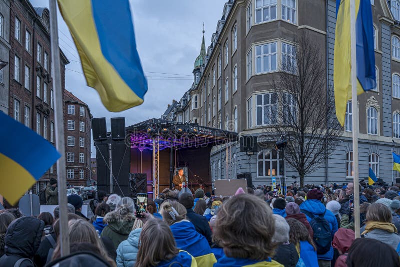 Prostest in Front of the Russian Embassy in Copenhagen on the 24th of ...
