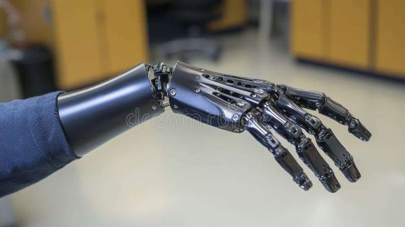 Prosthetic Arm Demonstrating Dexterity and Functionality in a Modern ...