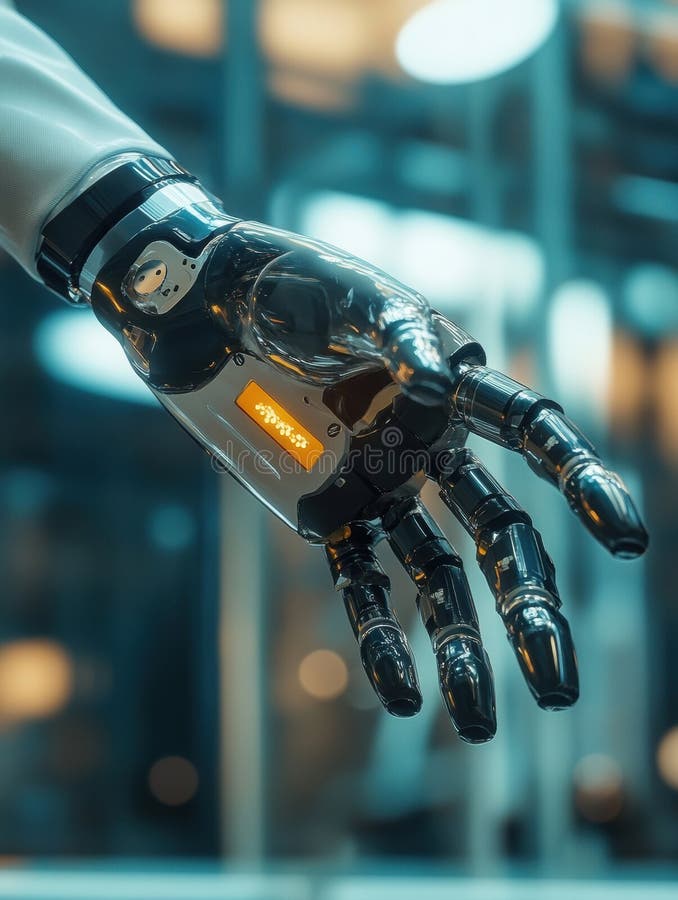 Prosthetic Arm Showcasing Advanced Technology and Functionality in a ...