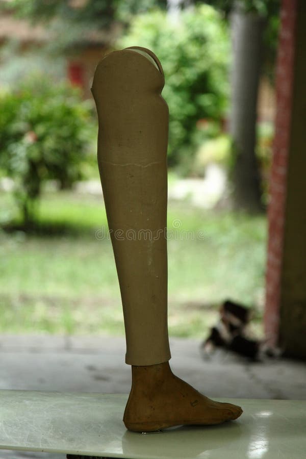 Old prosthetic leg stock image. Image of retro, artificial - 12253121