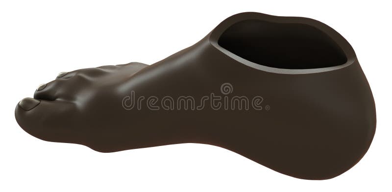 Prosthetic foot shell stock illustration. Illustration of amputee ...