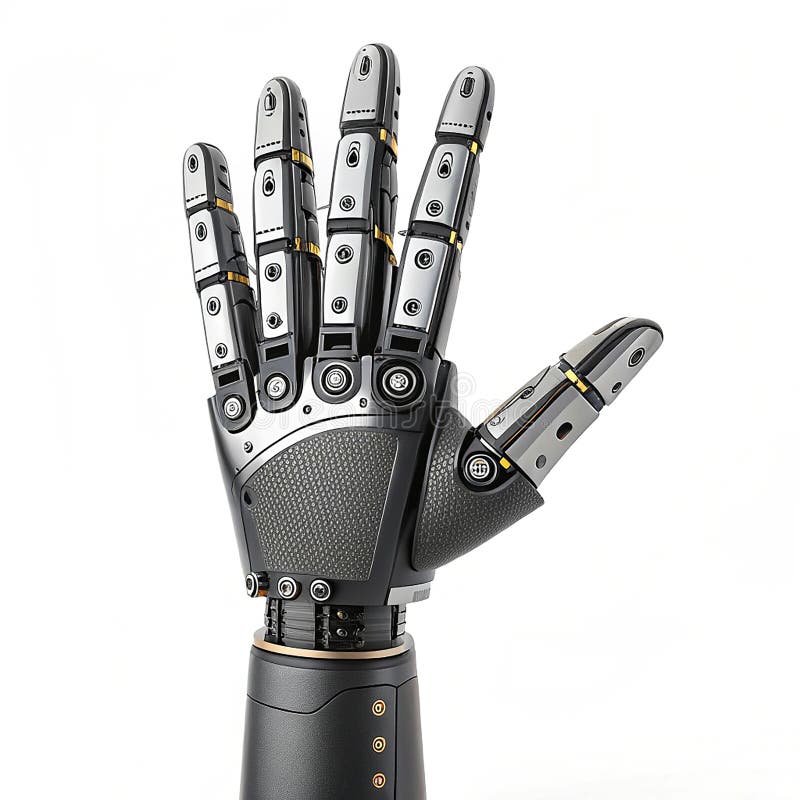 Prosthetic Hand with Mechanical Fingers Stock Illustration ...