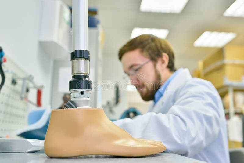 Prosthetics Laboratory stock photo. Image of engineer - 107680834