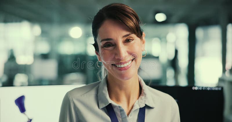 Prosthetics, Woman and Face with Smile in Office for Artificial Leg ...