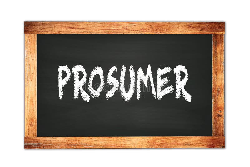 PROSUMER Text Written on Wooden Frame School Blackboard Stock ...