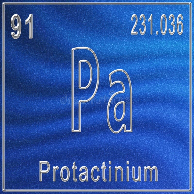 Protactinium Atomic Element Icon Chemistry Periodic Table Atom Icon ...