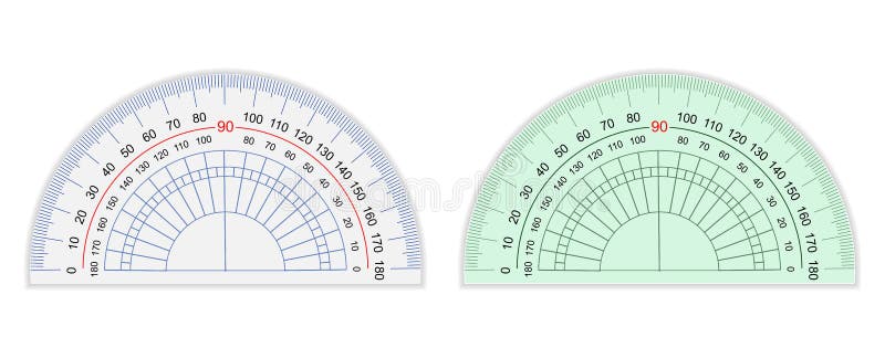Protactor Angles Ruler Measuring Tools Stock Illustration ...