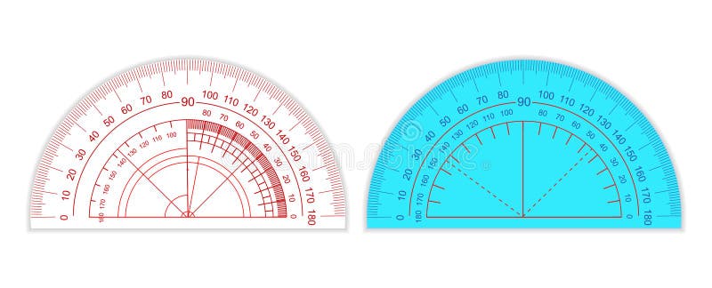 Protactor Angles Ruler Measuring Tools Stock Illustration ...