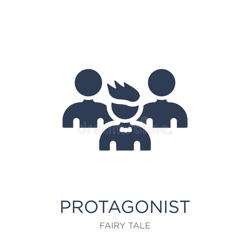 Protagonist Icon. Trendy Flat Vector Protagonist Icon on White B Stock ...