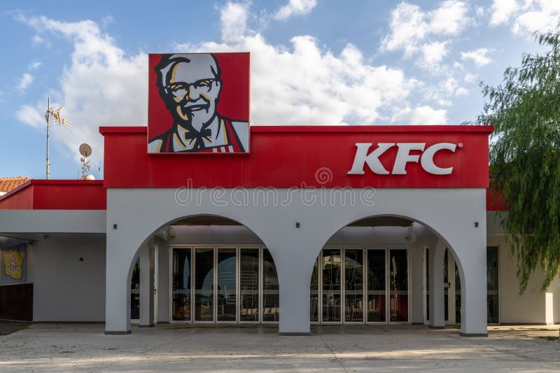 Protaras, Cyprus - Oct 6. 2019. the KFC on Protaras Avenue Editorial ...