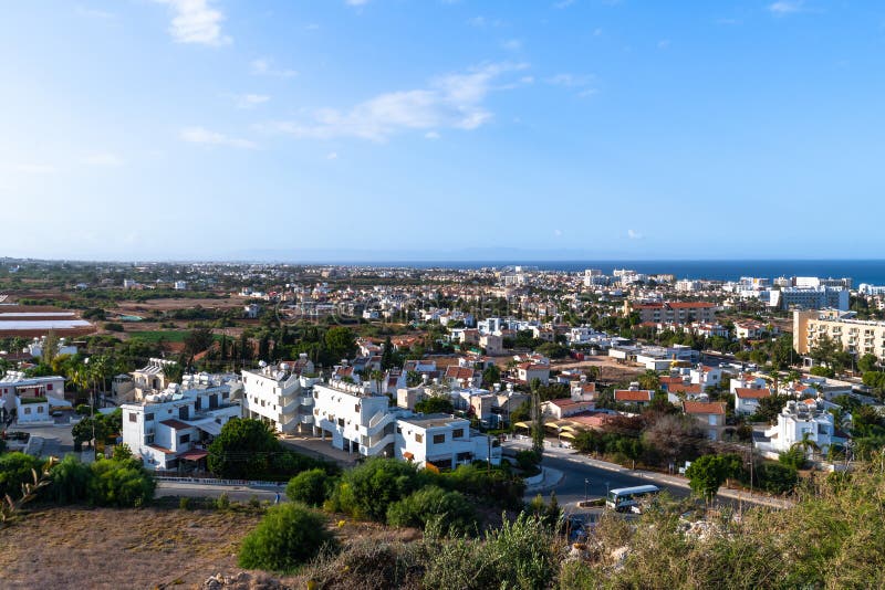 Protaras, Cyprus - Oct 12. 2019. Panorama of the City from Above ...
