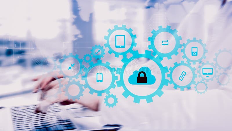 Protect Cloud Information Data Concept. Security and Safety of Cloud ...