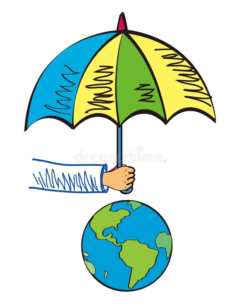 Protect Earth Umbrella Stock Illustrations – 1,034 Protect Earth ...