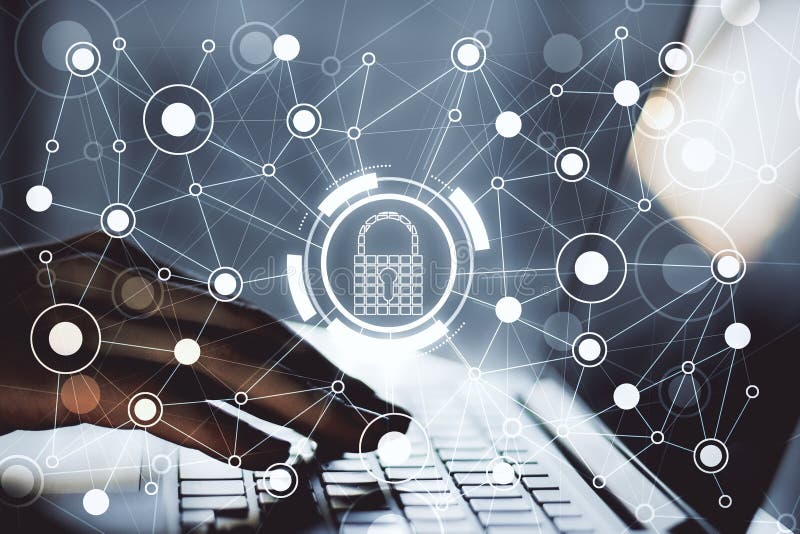 Protect and Ecryption Concept Stock Photo - Image of multiexposure ...