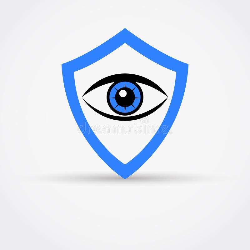 Protect Eye Vector Icon. stock vector. Illustration of symbol - 102544861