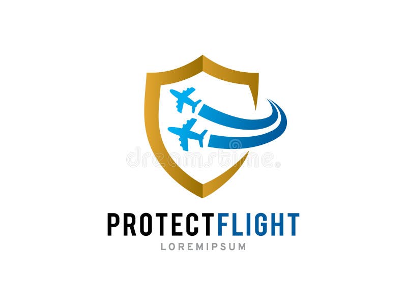 Protect Flight Logo Symbol or Icon Template Stock Vector - Illustration ...