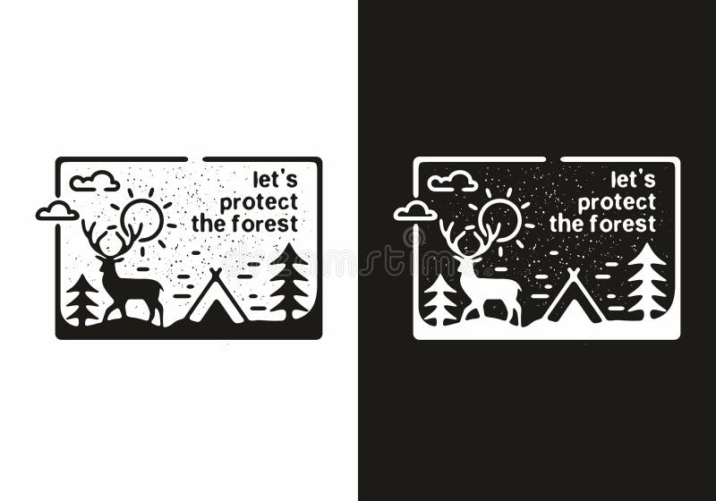 Protect the forest icon stock vector. Illustration of holding - 14608422