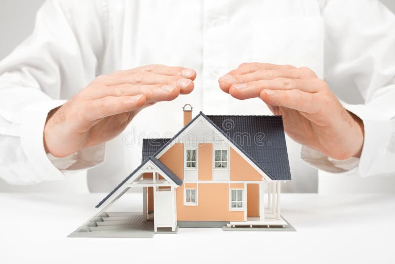 Protect House - Insurance Concept Stock Image - Image of architecture ...