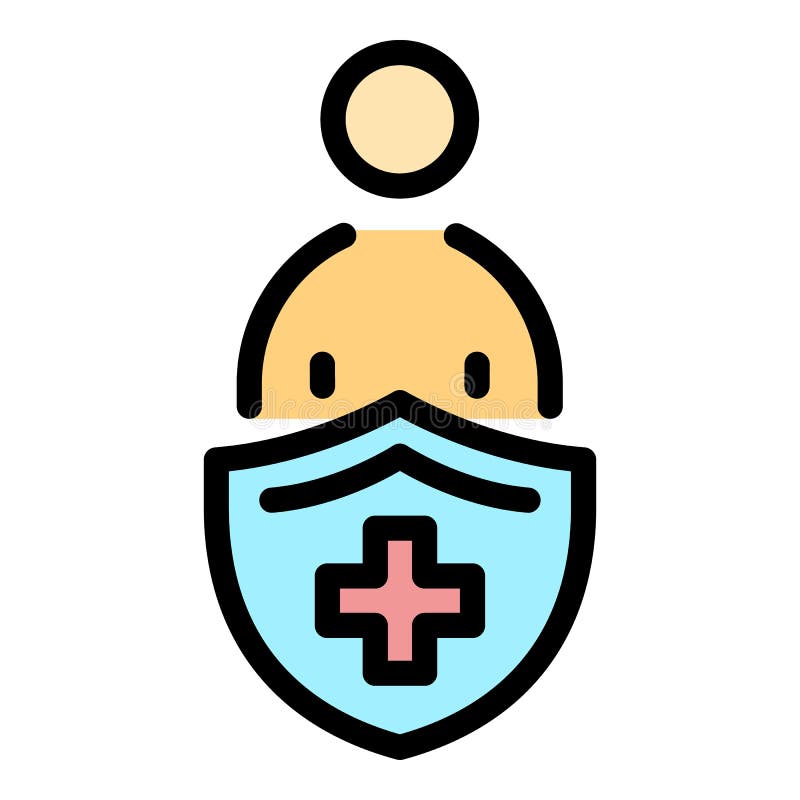 Protect Human Health Icon Color Outline Vector Stock Vector ...