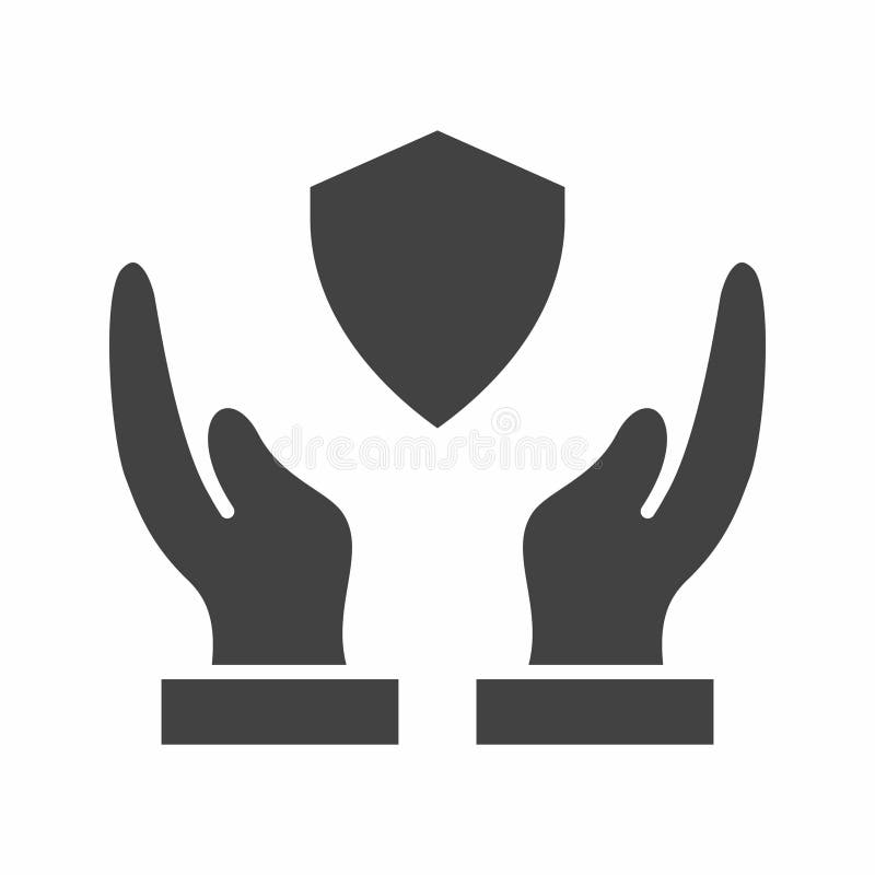 Protect icon vector image. stock illustration. Illustration of shield ...