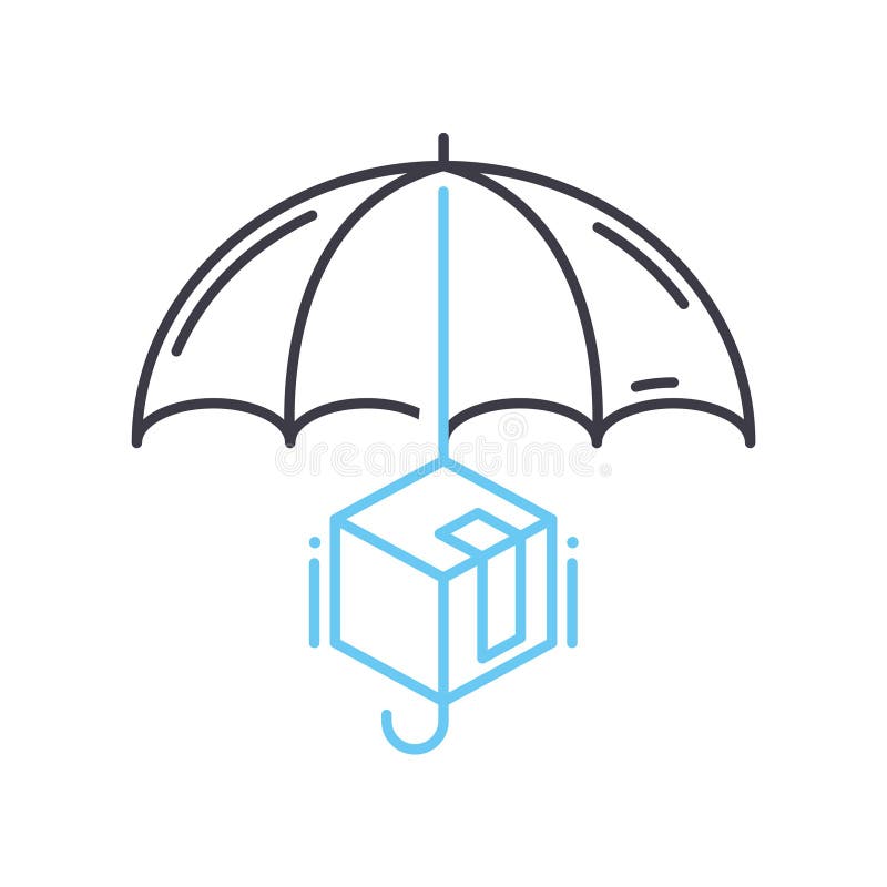 Protect Line Icon, Outline Symbol, Vector Illustration, Concept Sign ...