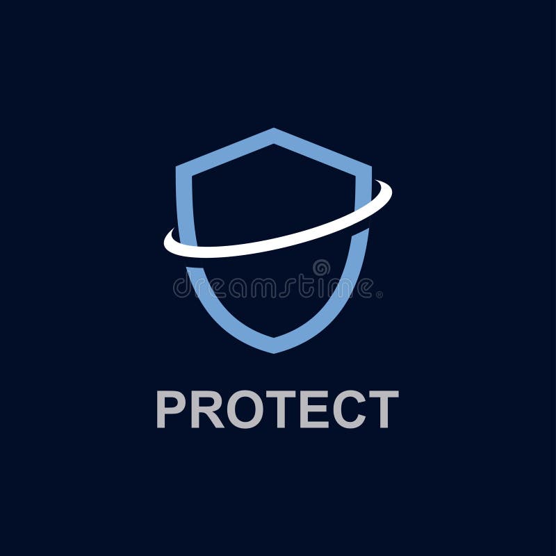 Protect Logo Vector Template Design Illustration Stock Vector ...
